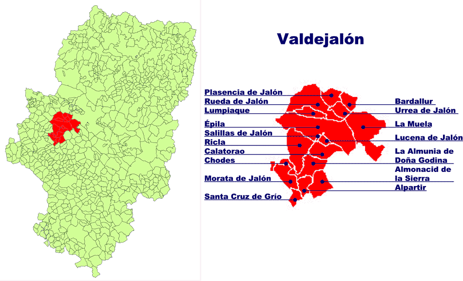 Comarca de Valdejalón o Jalón Medio